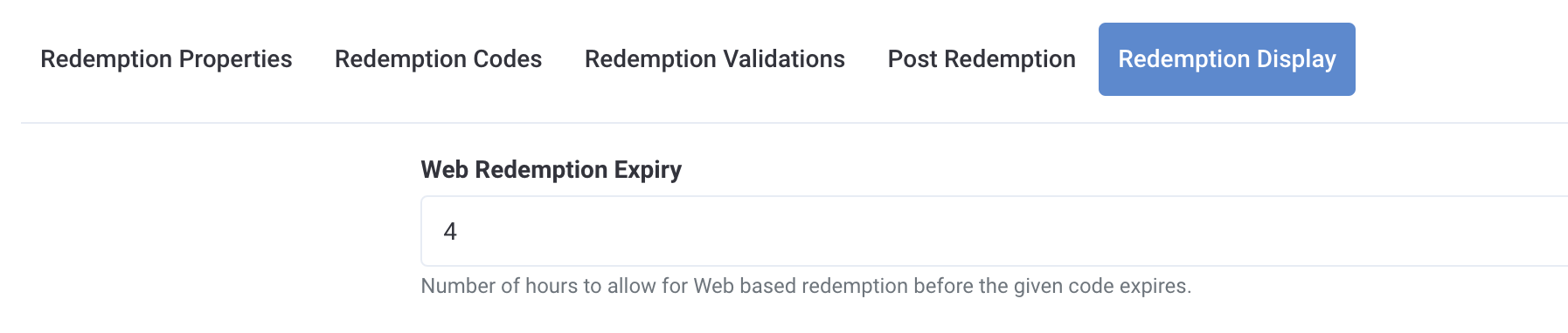 How to update web redemption expiry countdown