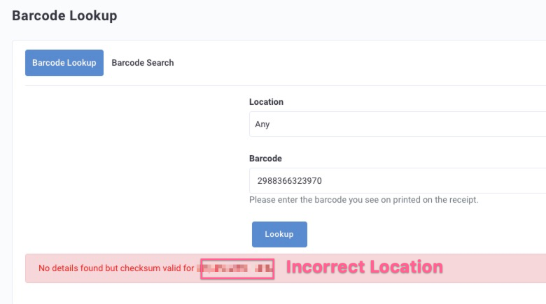 Why are check-ins and receipts showing for an incorrect location ...