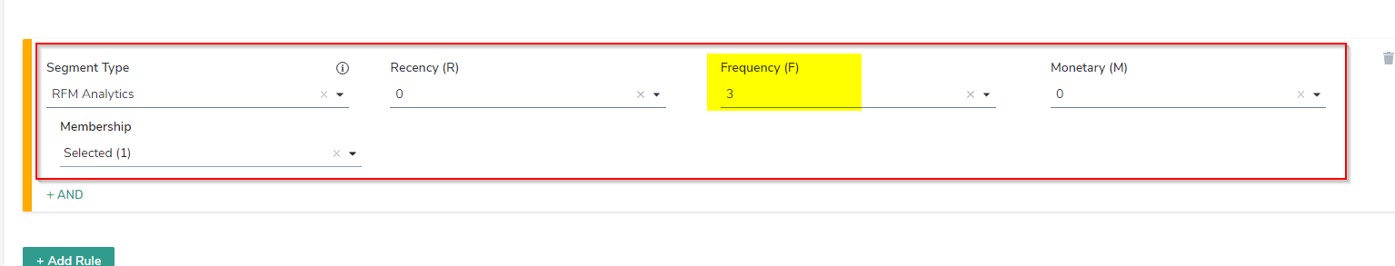What values will be auto-filled if the RFM segment is created directly ...