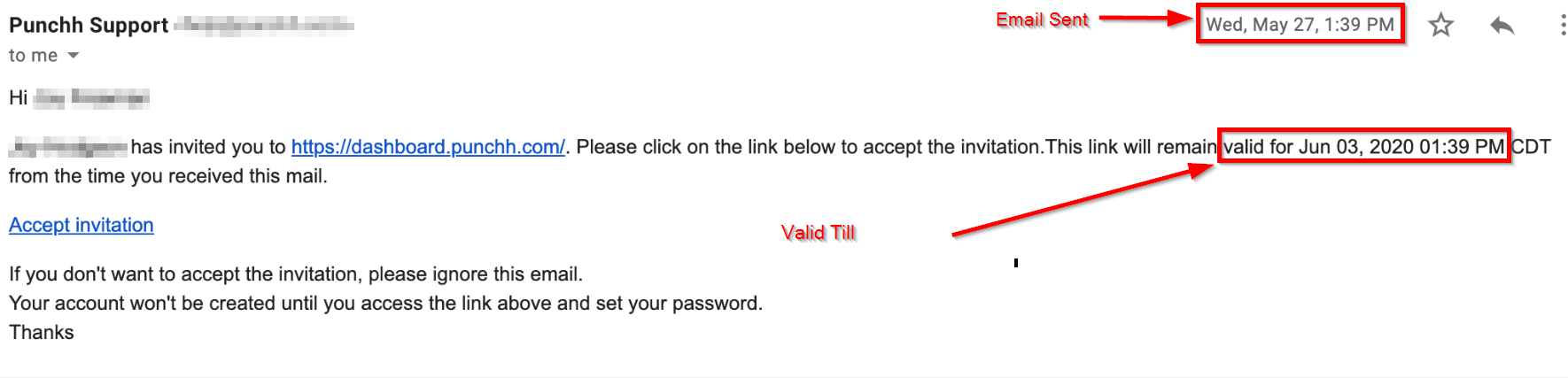 Why the admin invitation expire with in few days, does the invitation ...