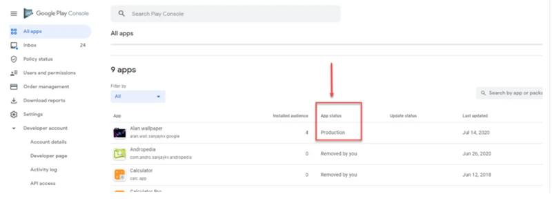 How to unpublish an app in the Google Playstore?