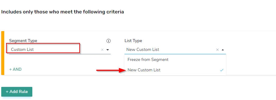 How to create a custom list segment using the Segment Beta?