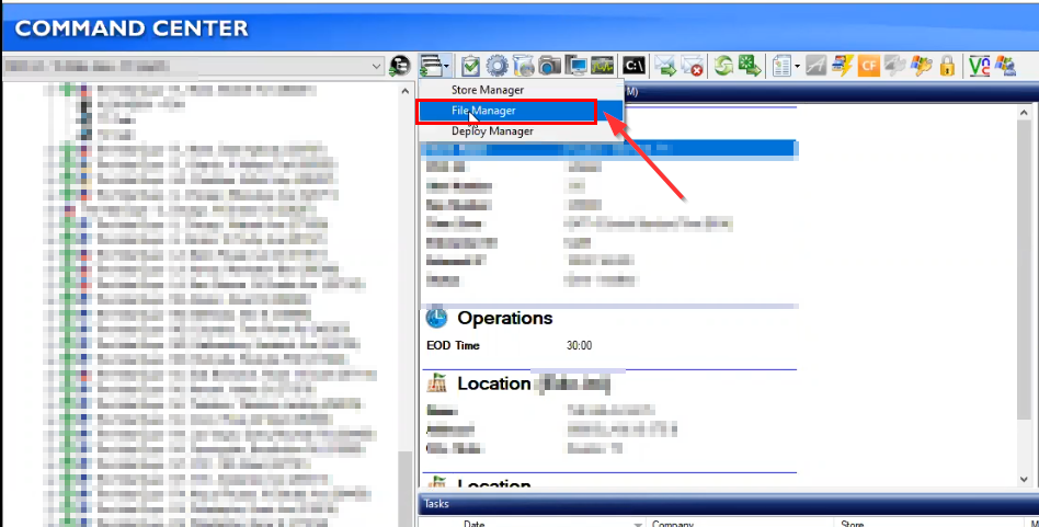 Where can I find the Aloha.ini file in Command Center? (Aloha)