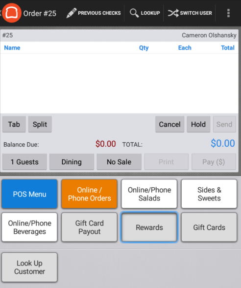 How do I redeem an offer with Toast POS?