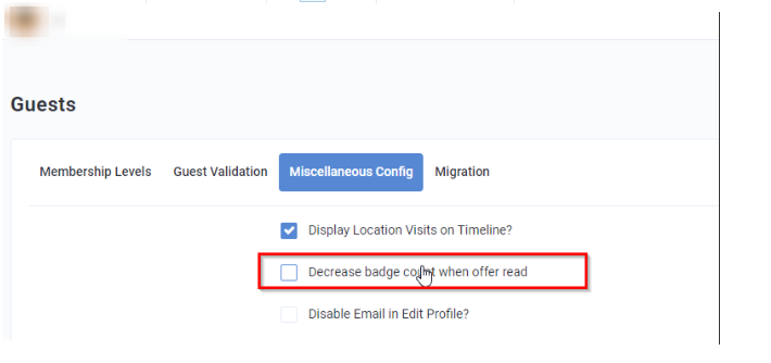How do I make sure the notification badge count reduces for offers that ...
