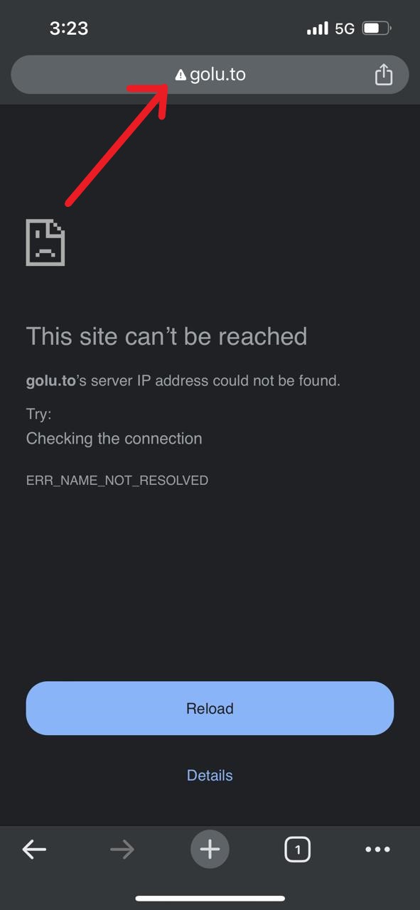 Why are links from mobile app loading blank pages?