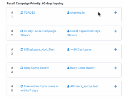 How do I organize the priorities of concurrently running recall ...