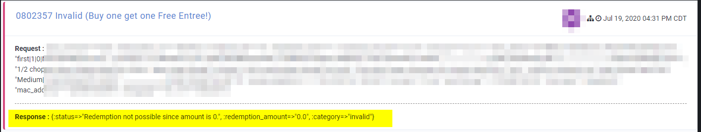 How do I investigate a failed redemption in the platform?
