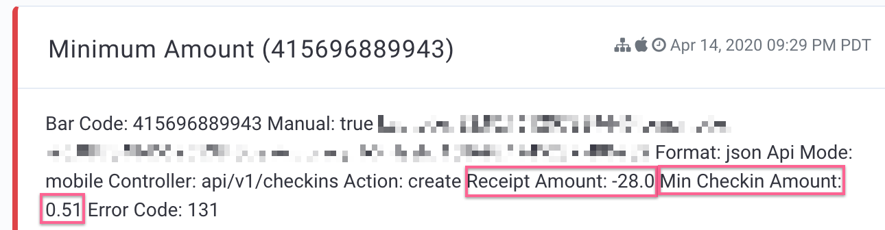 Why is a guest receiving a 'Minimum Amount' error when the total is ...