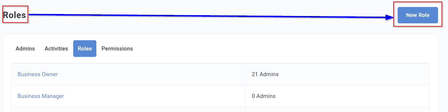 How do I create a new admin role?