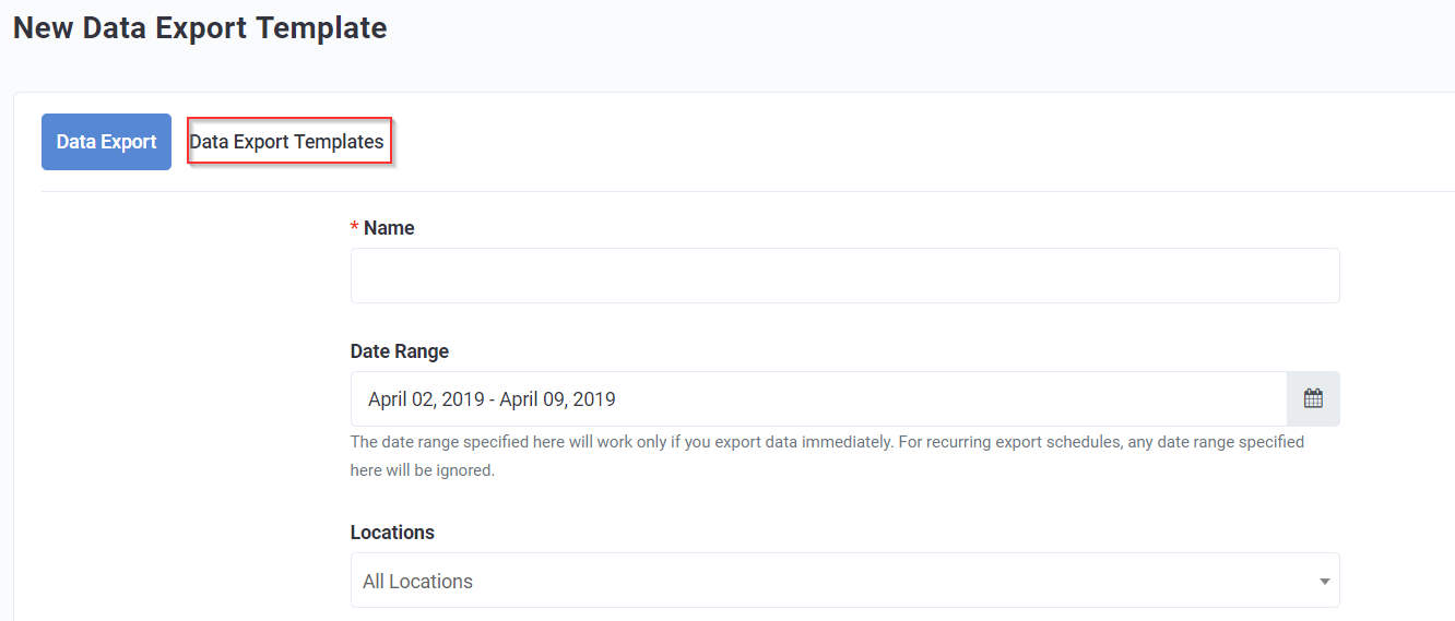 How can I edit the Data Export Templates?