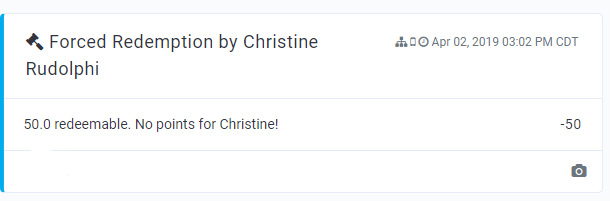 How do I remove points/rewards from a guest (Forced Redemption)?