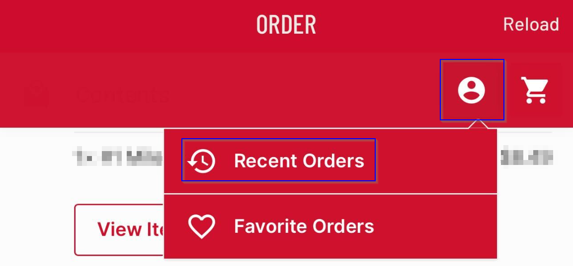 How can my guests manage online ordering favorites in the loyalty app?