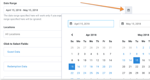 How do I generate a Data Export for Redemption Data